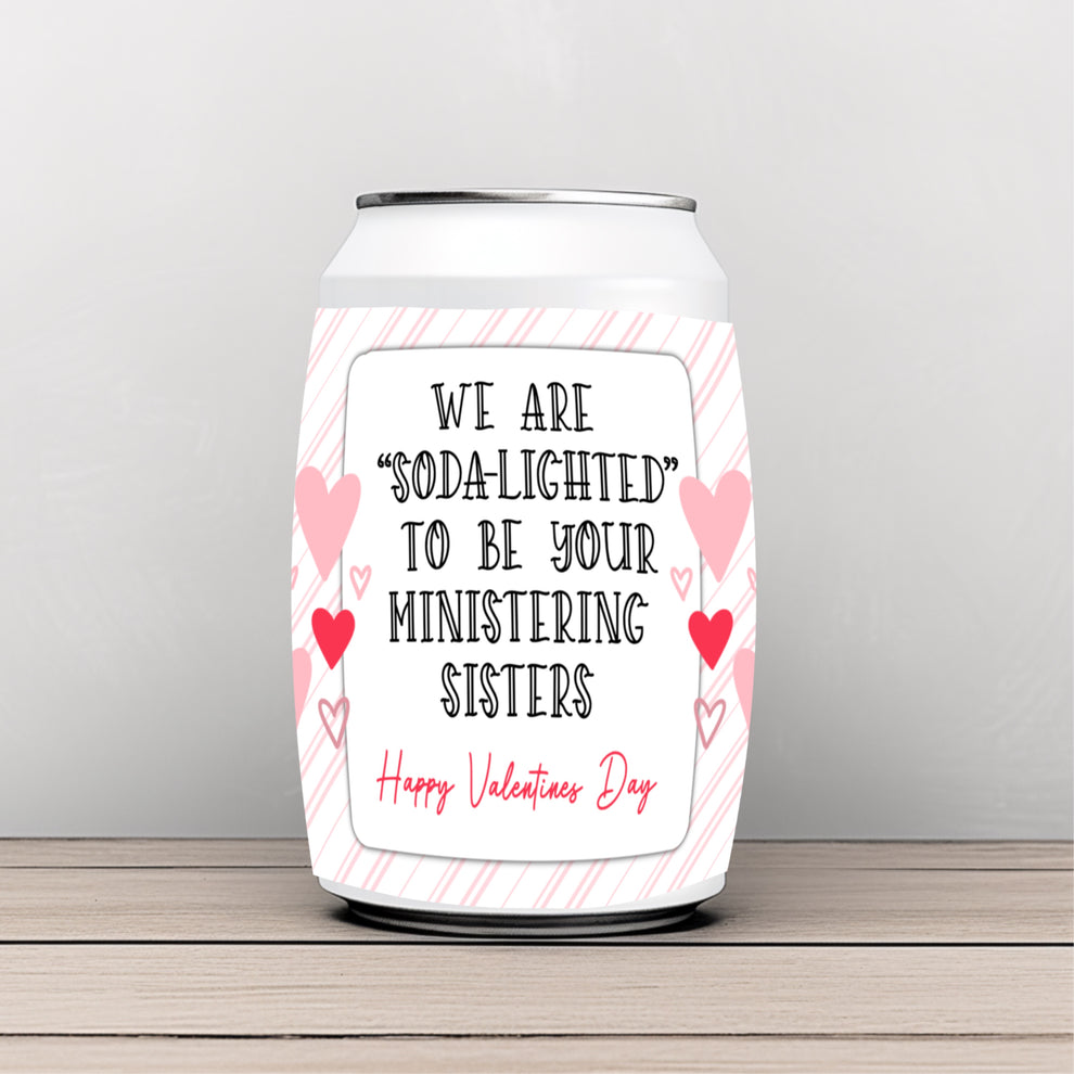 Ministering Sister Gift Soda Wrapper Printable